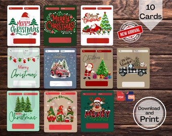 Mini Christmas Cash Money Card Holders Lip Balm Party - Etsy