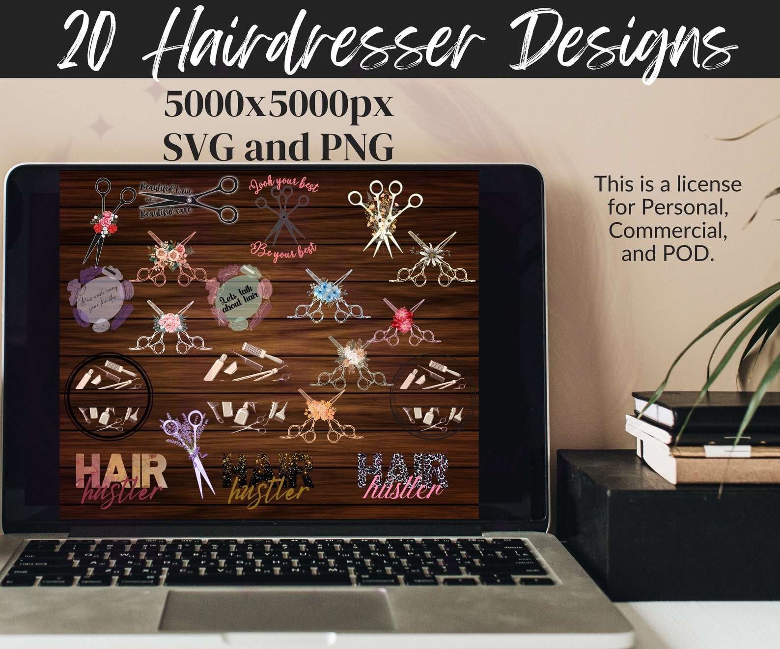 Hairdresser Svg Bundle, Hair Stylist Svg Bundle, Hairdresser Wall Svg ...
