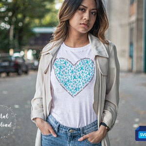 POTS Awareness Svg Png, Dysautonomia Awareness Heart Svg, POTS Svg ...