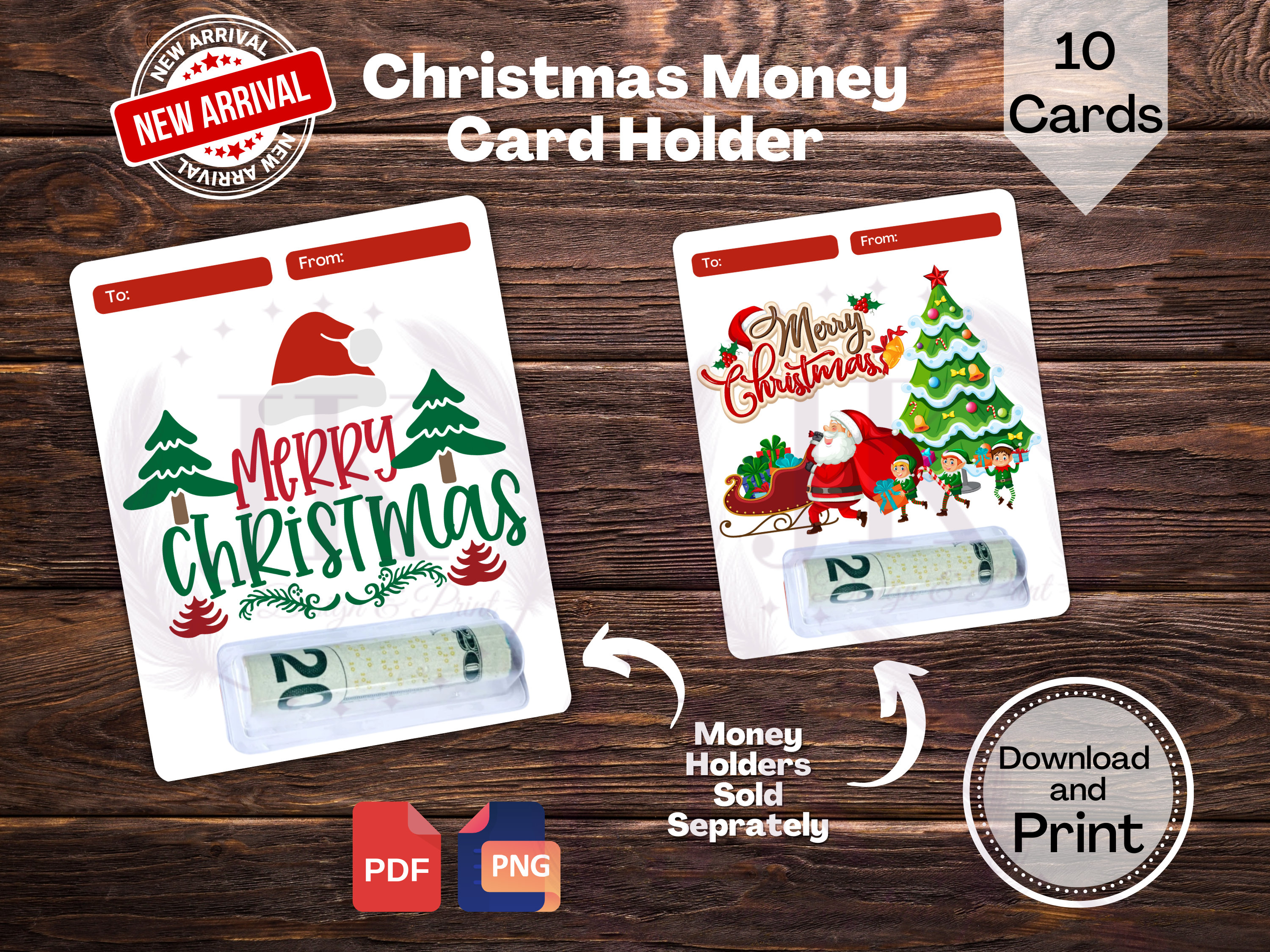 2025 Christmas Money Gift Card Holders, Merry Christmas Money Card ...