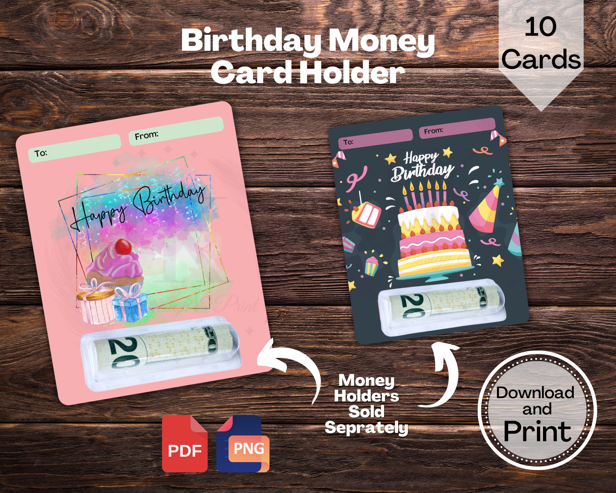 2025 Birthday Money Gift Card Holders, Happy Birthdays Money Card ...