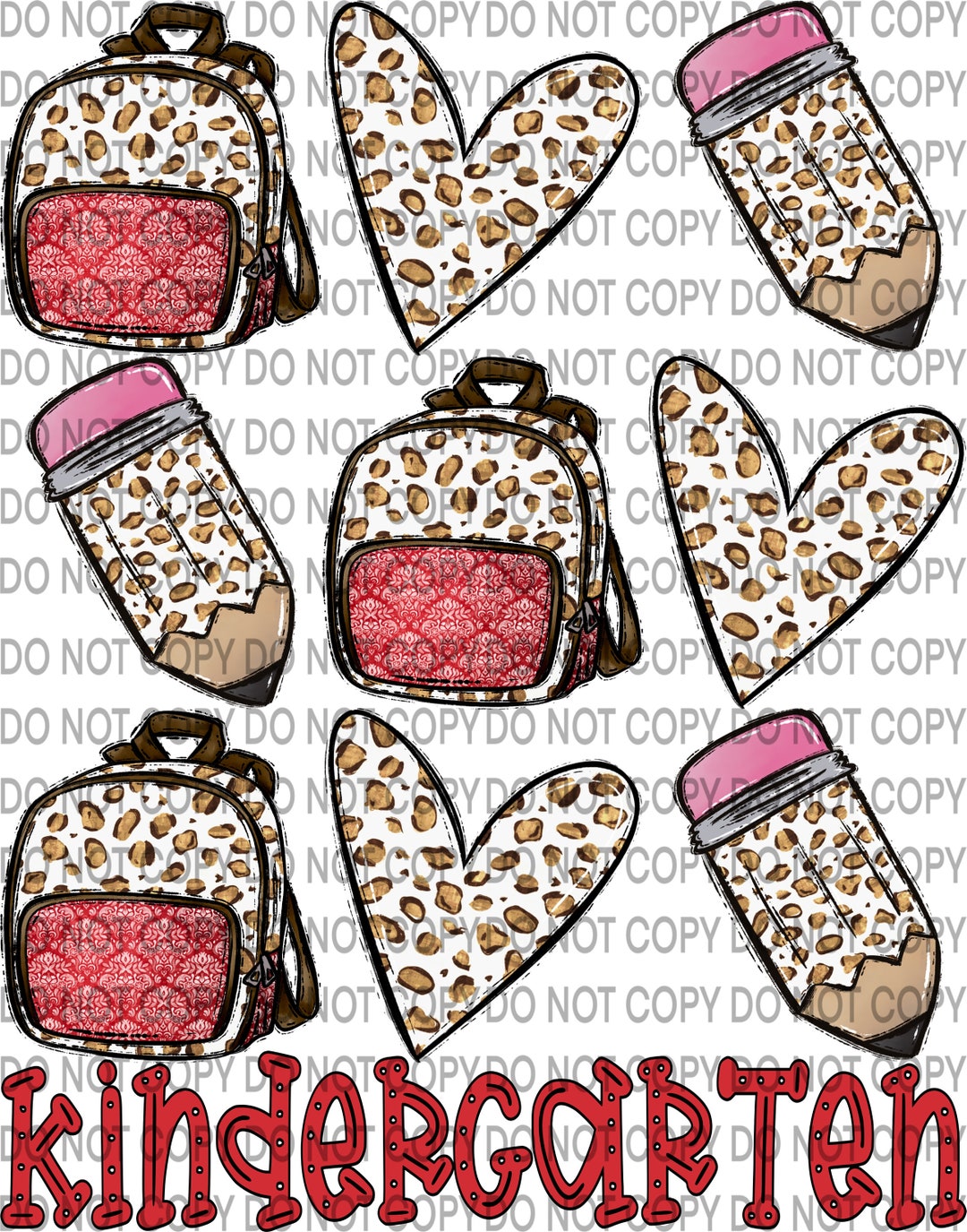 Leopard Kindergarten School PNG - Etsy