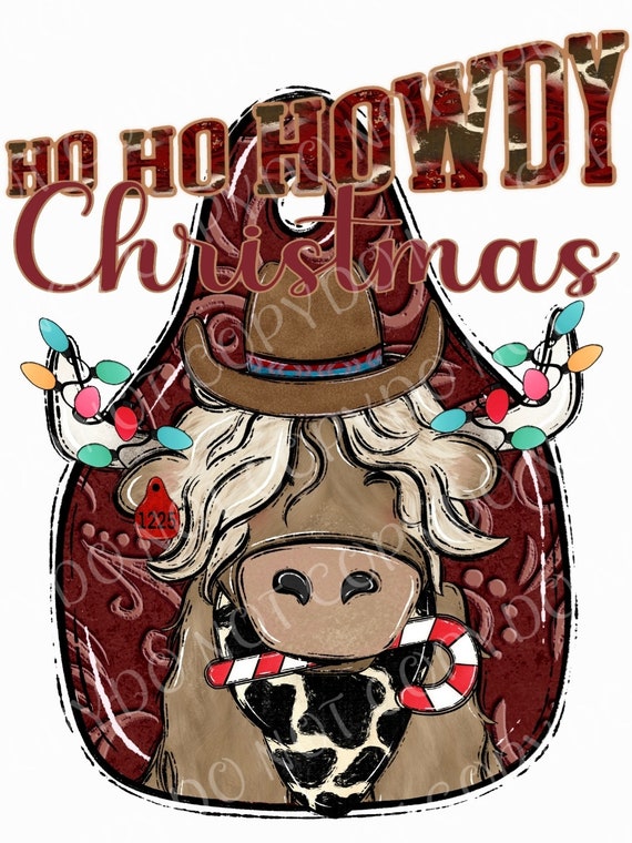 Ho Ho Howdy Christmas PNG - Etsy