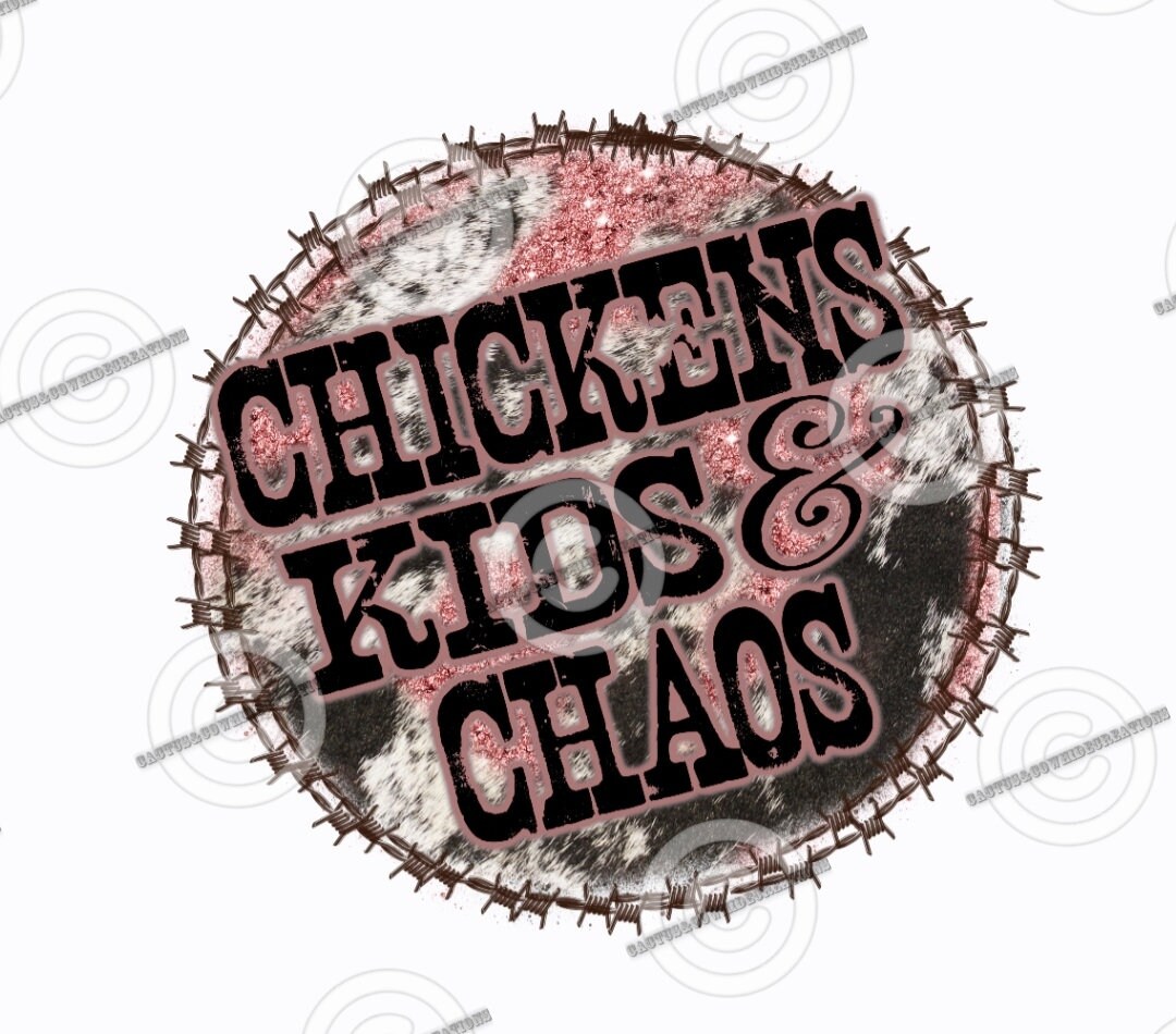 Chickens Kids Chaos Bundle PNG - Etsy