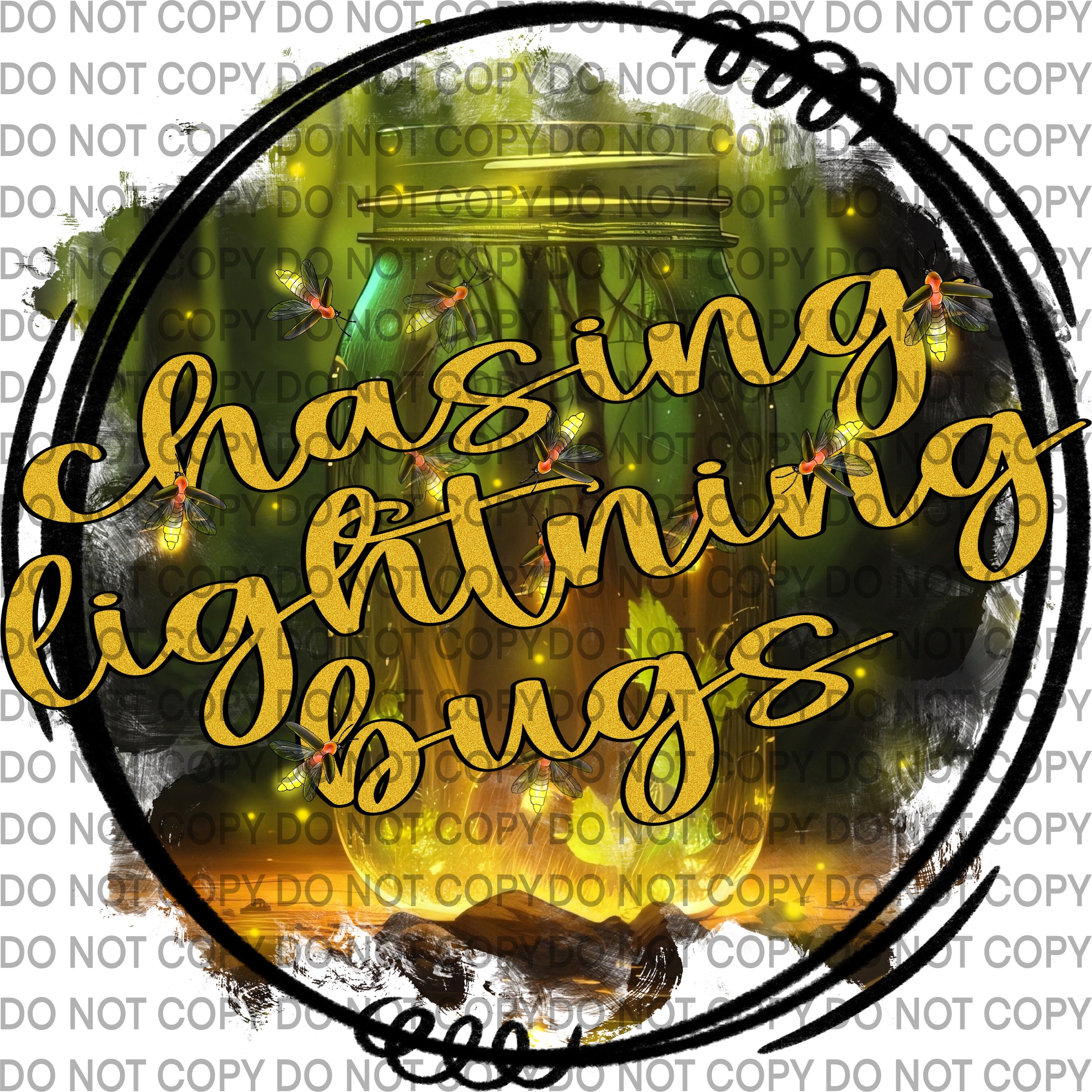 Chasing Lightning Bugs PNG - Etsy