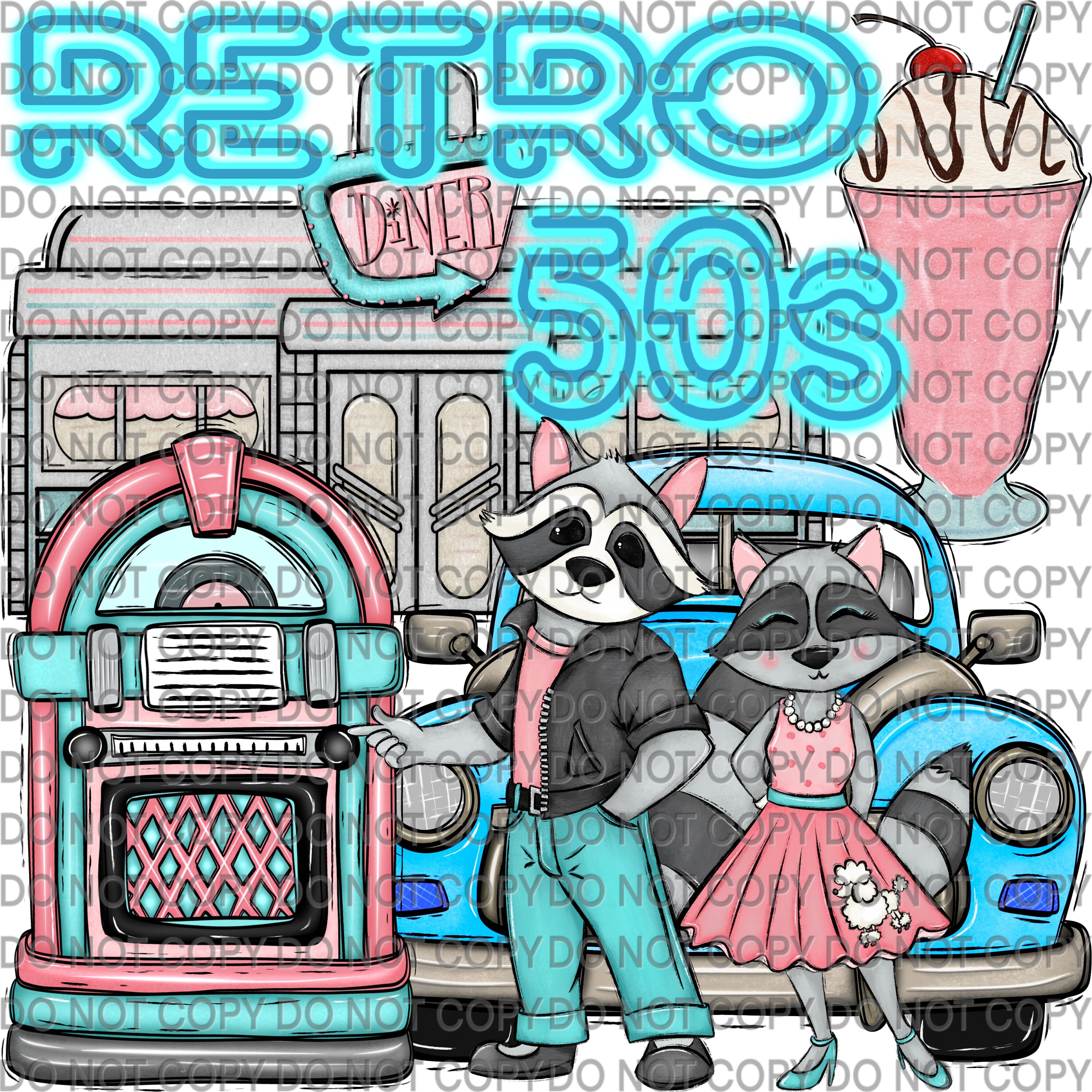 Retro 1950s PNG - Etsy