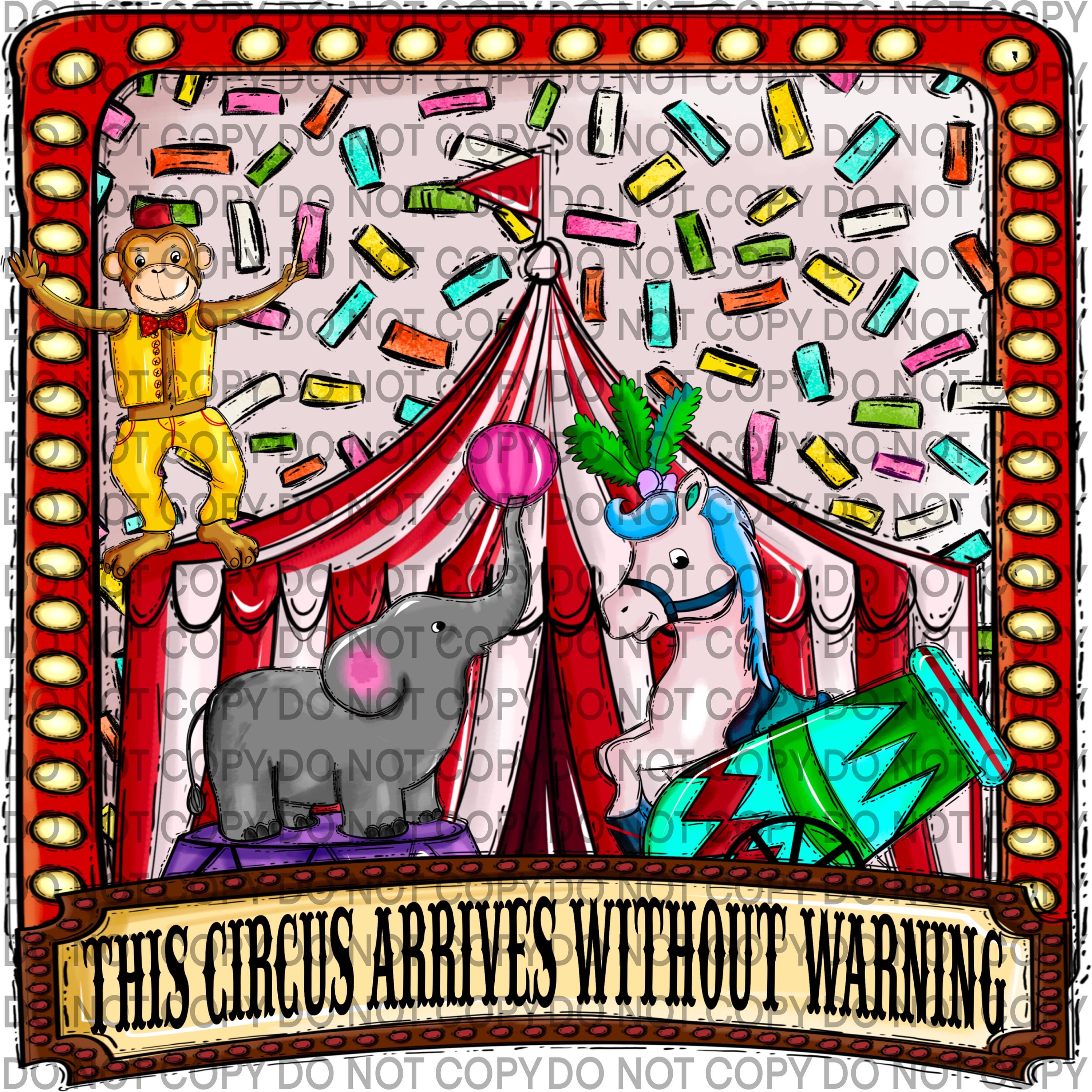 This Circus Arrives Without Warning PNG - Etsy