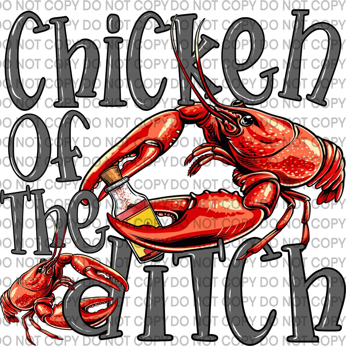 Chicken of a Ditch Crawfish PNG Design - Etsy