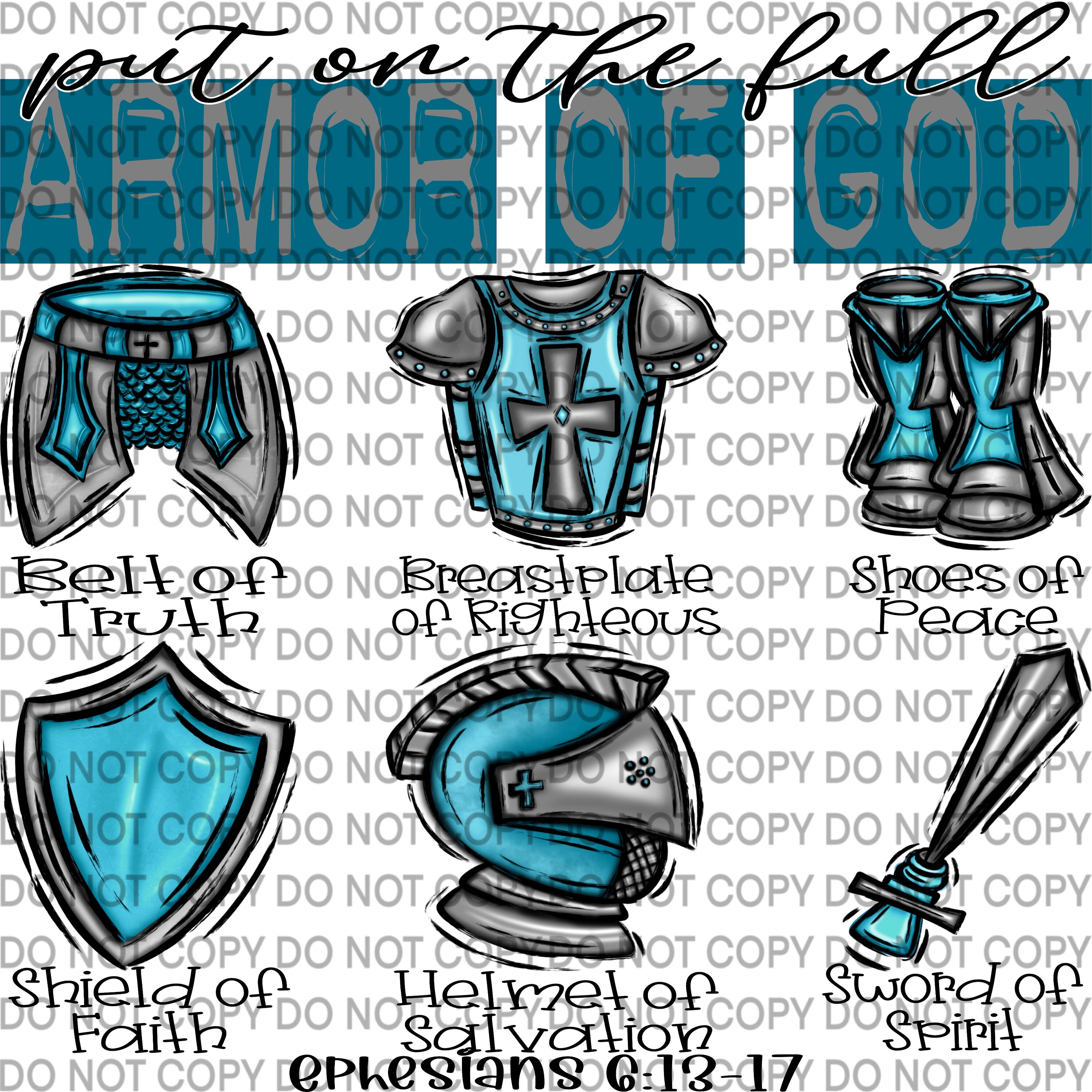 Put on the Full Armor of God PNG Design - Etsy