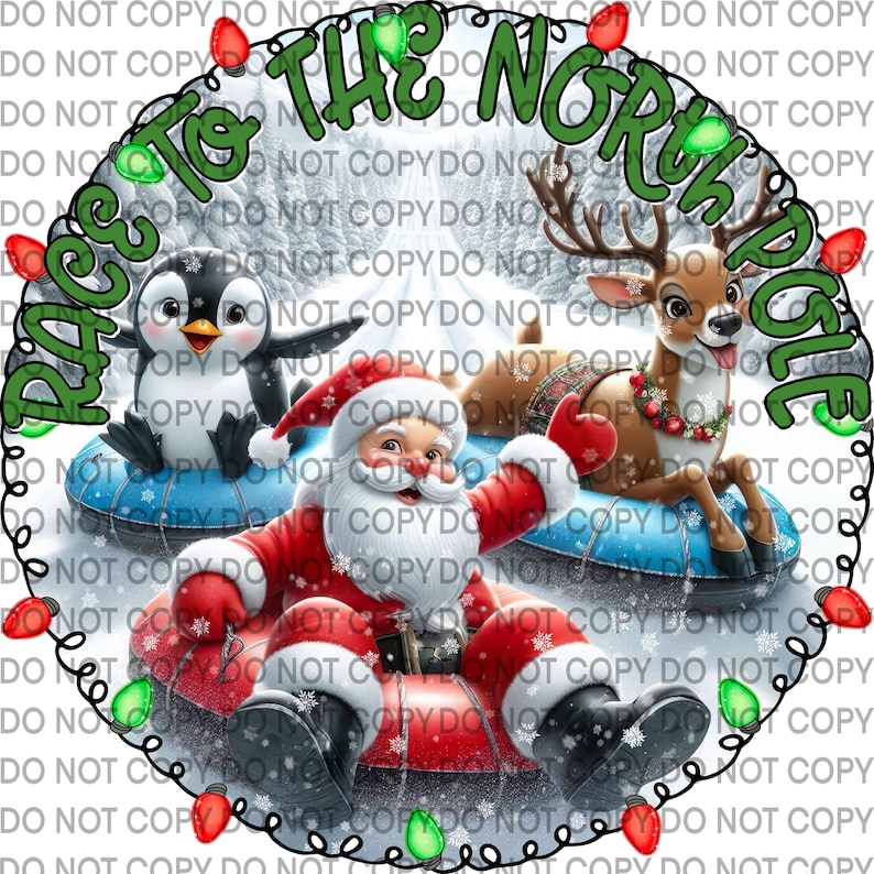 Race to the North Pole PNG - Etsy