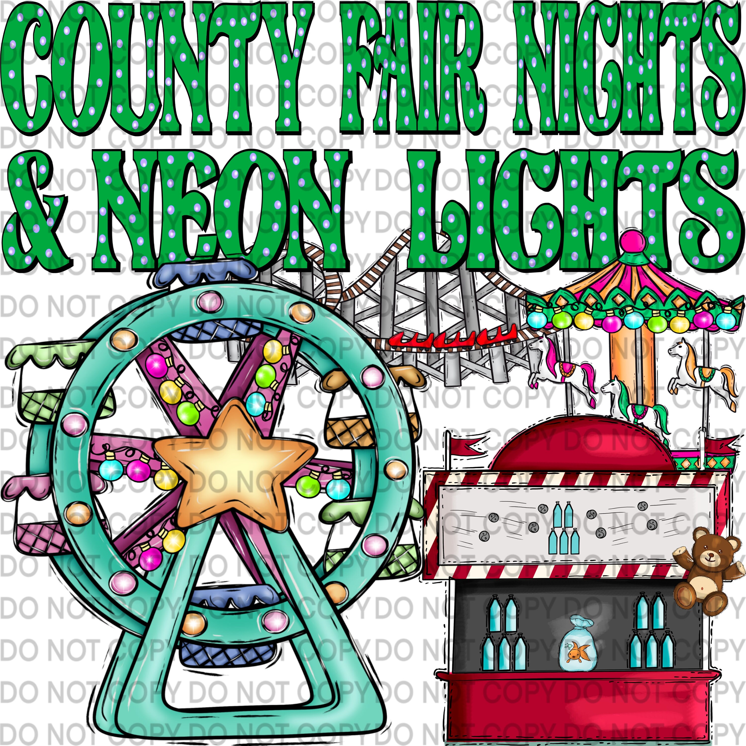 County Fair Nights & Neon Lights PNG Design - Etsy