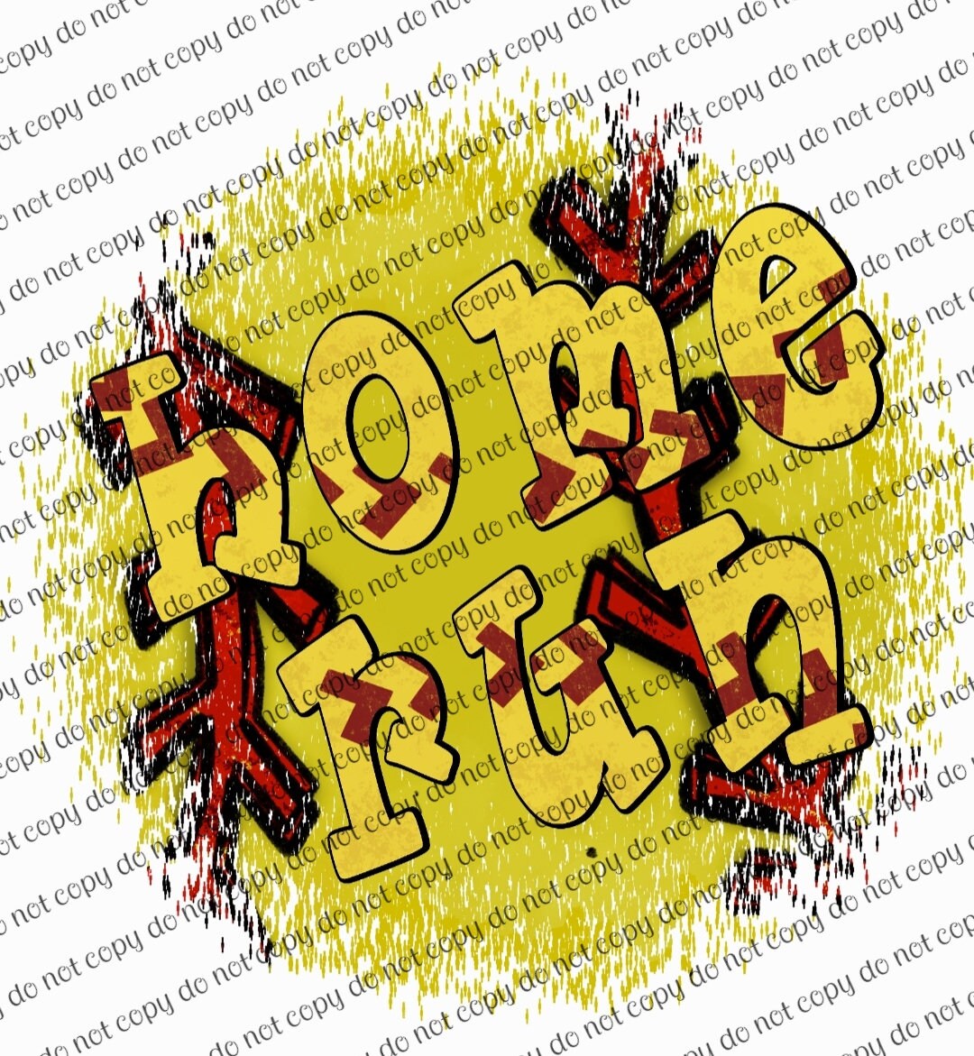 Home Run Softball PNG - Etsy