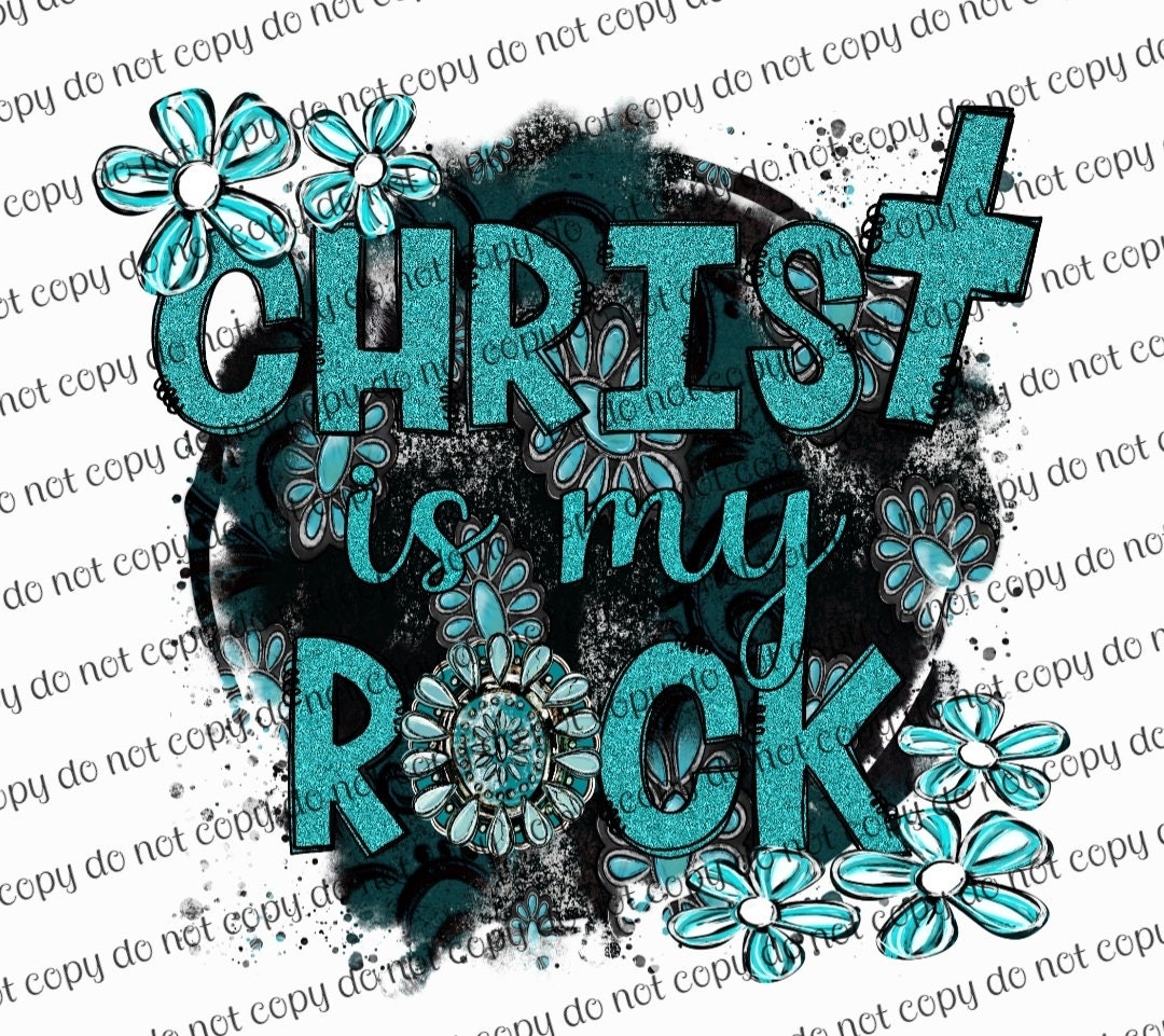 Christ is My Rock PNG - Etsy