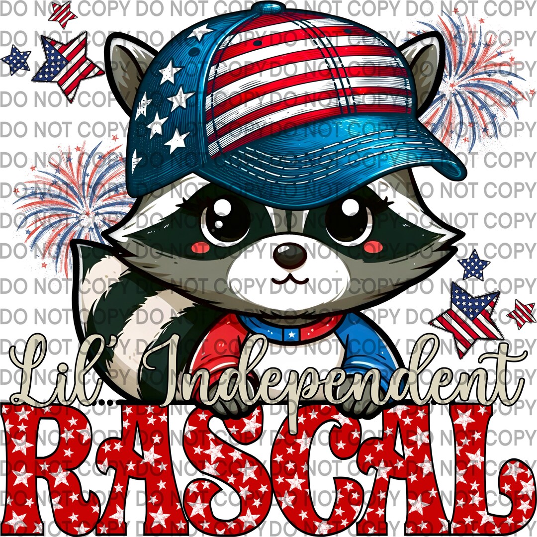 Lil' Independent Rascal 4th of July PNG - Etsy