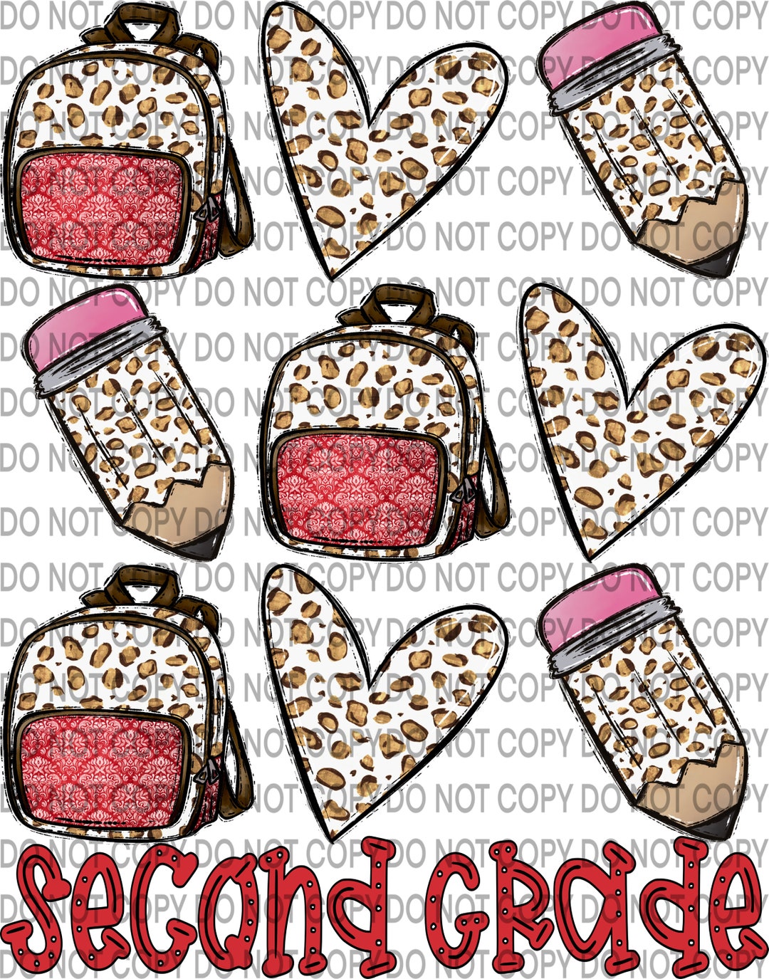 Leopard 2nd Grade School PNG - Etsy