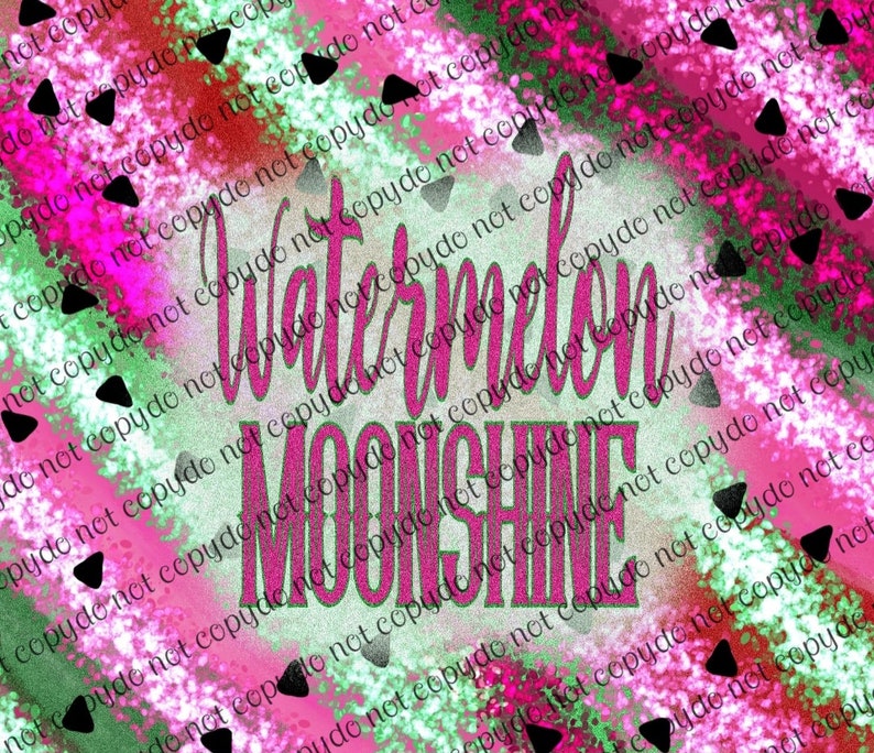 Watermelon Moonshine Tumbler PNG - Etsy