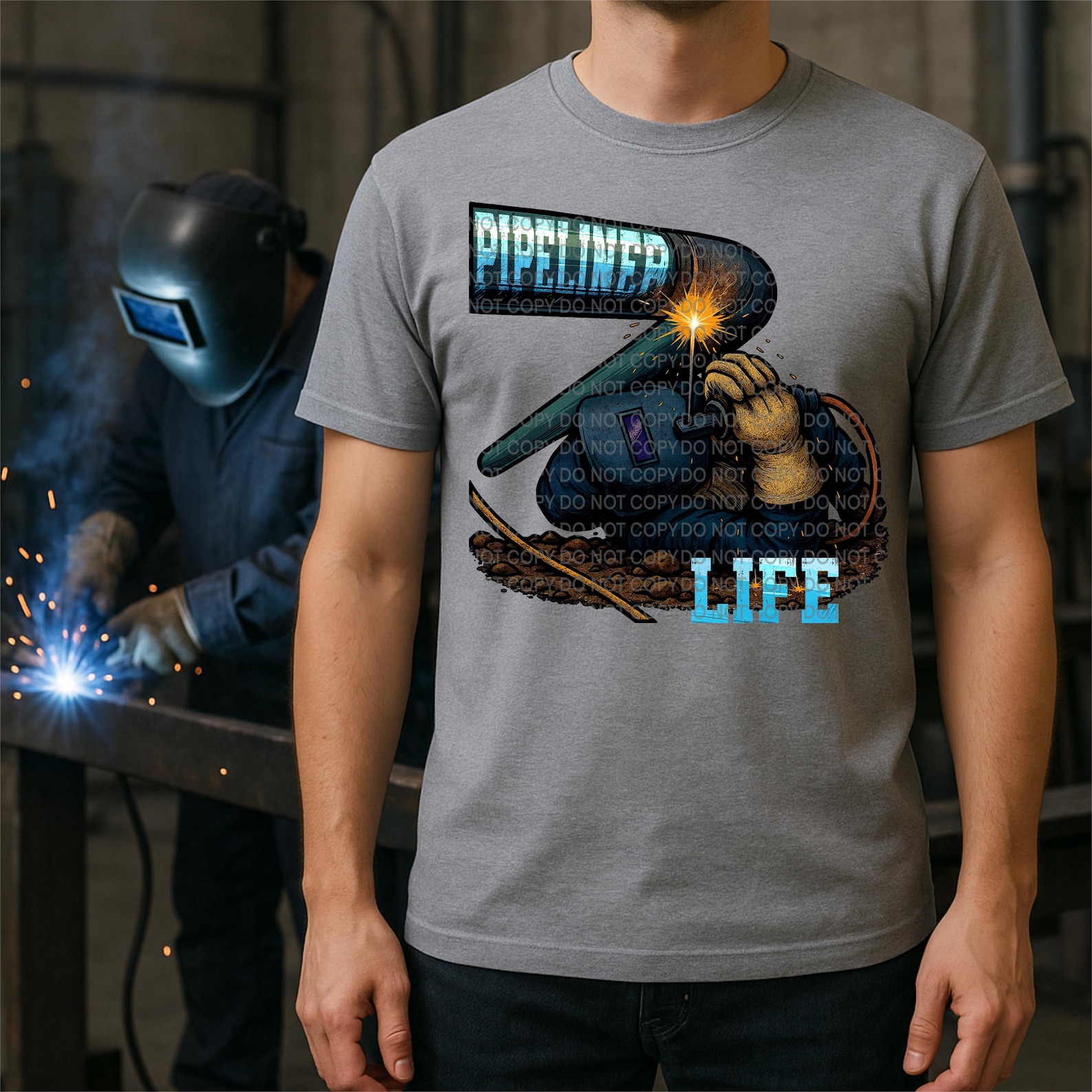 Pipeliner Life Welder PNG Digital Design - Etsy