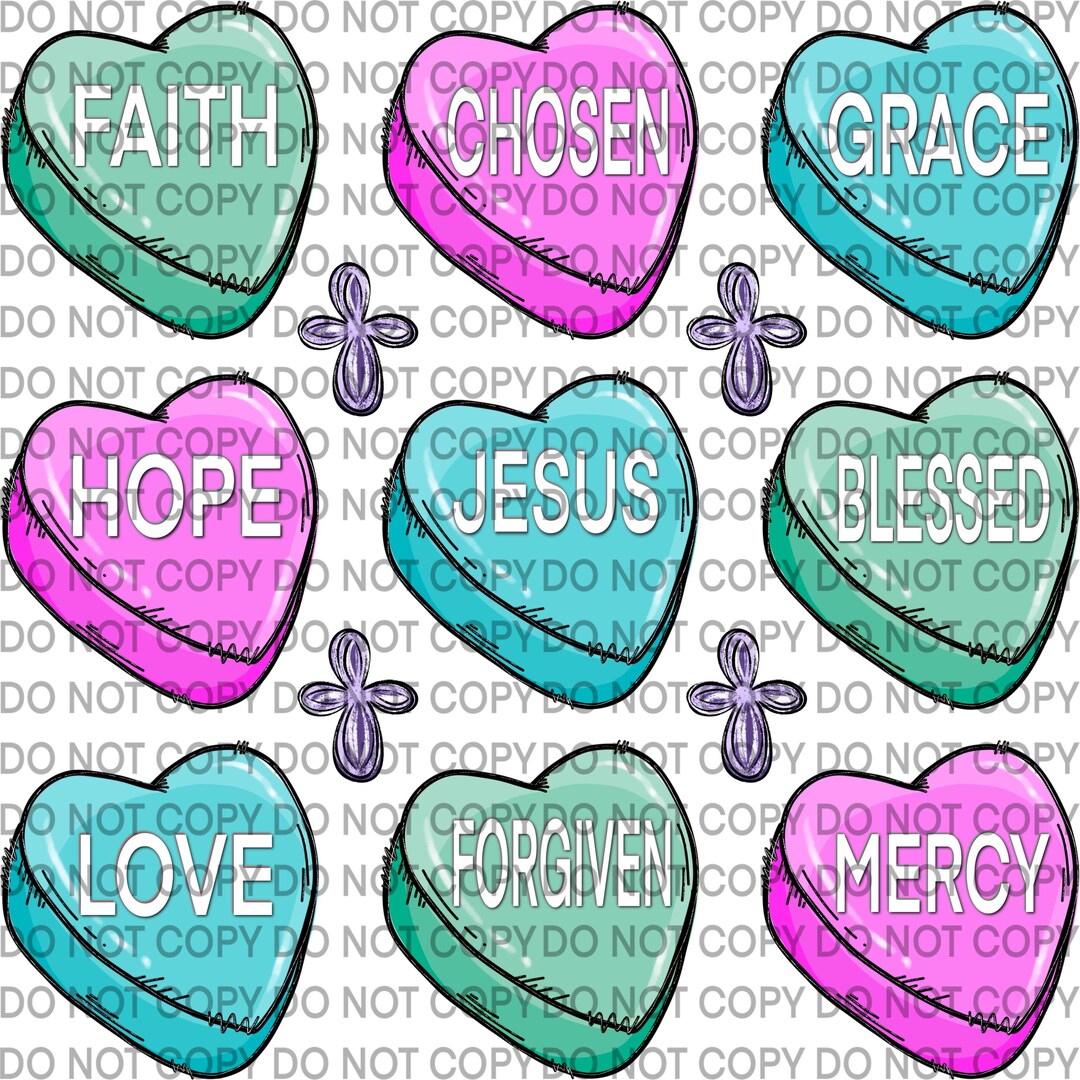 Jesus Christian Hearts PNG Design - Etsy