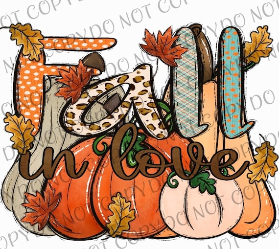 Fall in Love PNG - Etsy