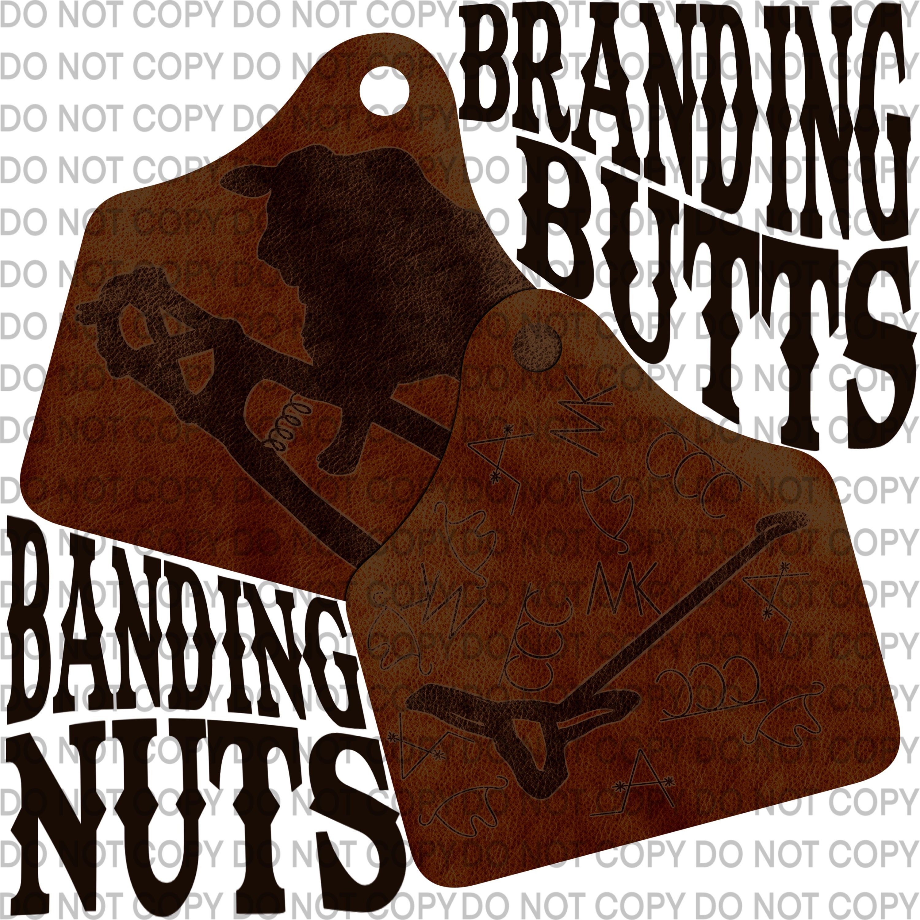 Branding Butts & Banding Nuts PNG - Etsy
