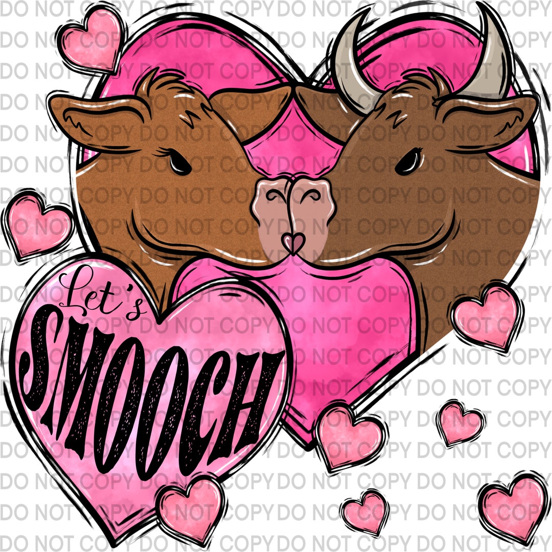 Let's Smooch Cows PNG - Etsy