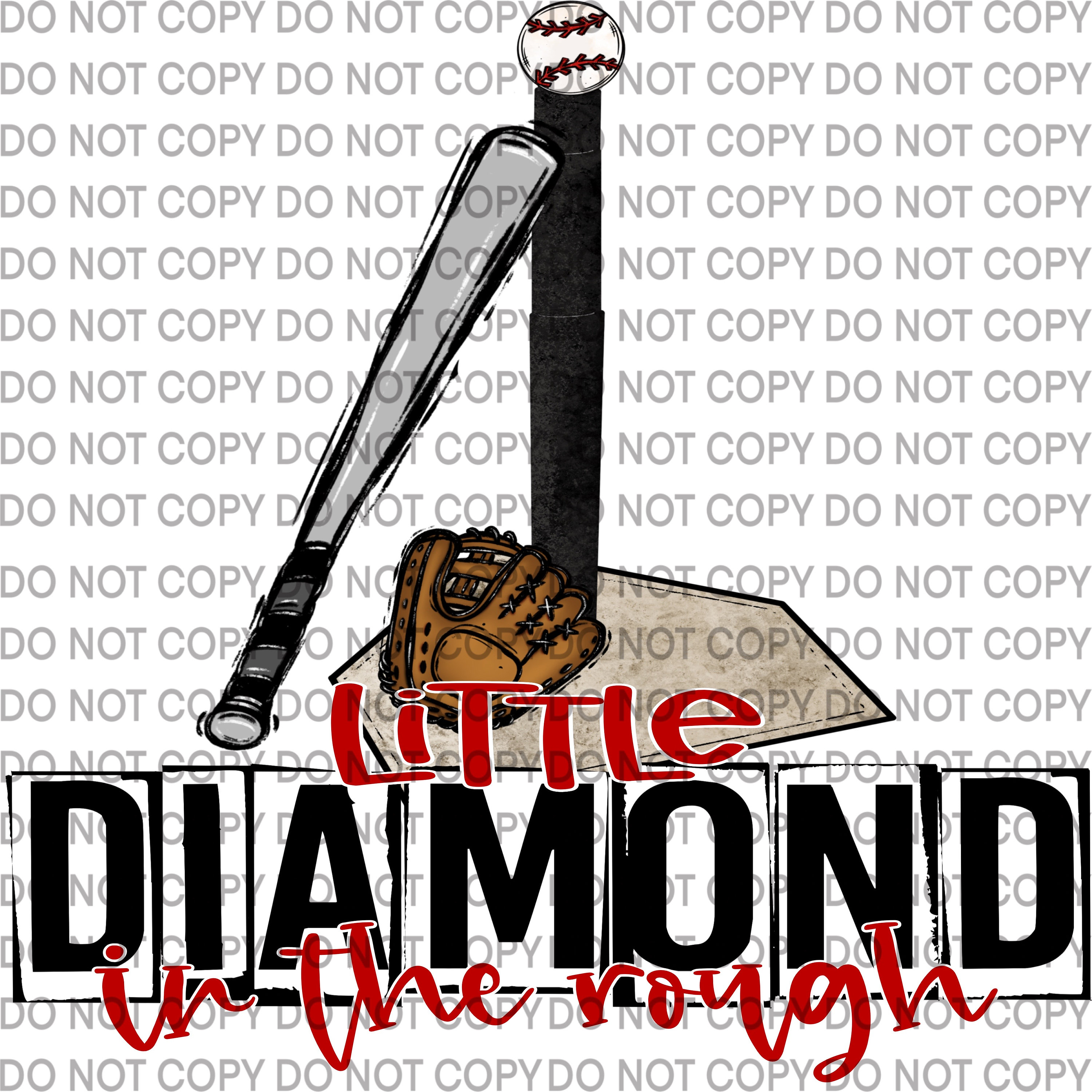 Diamond in the Rough T-ball PNG - Etsy