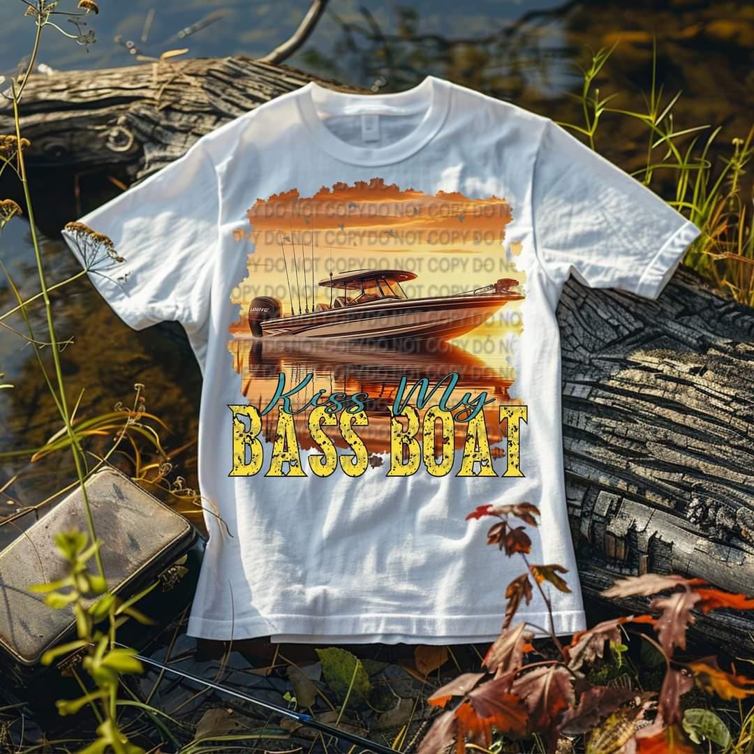 Kiss My Bass Boat PNG - Etsy