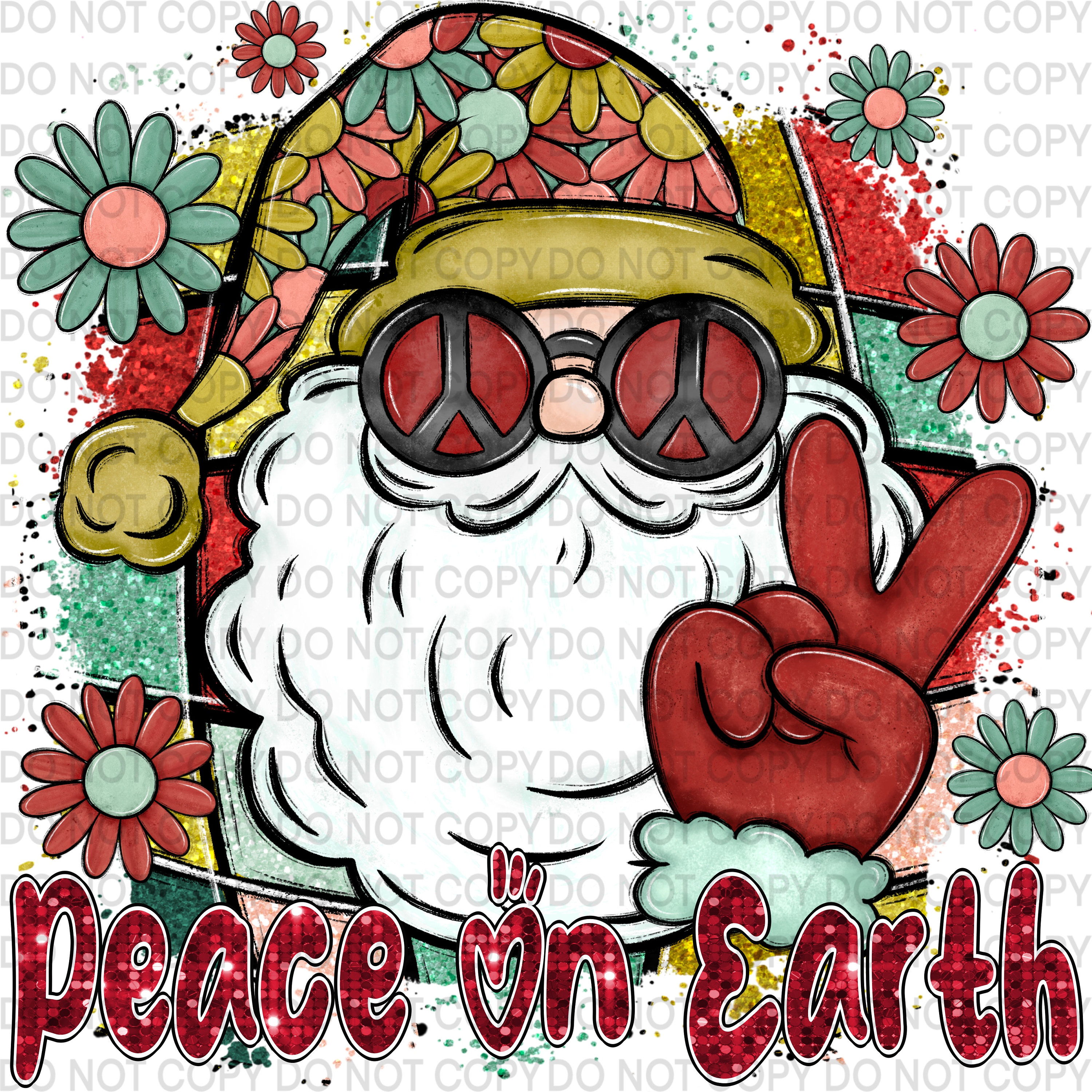 Peace on Earth Santa PNG - Etsy