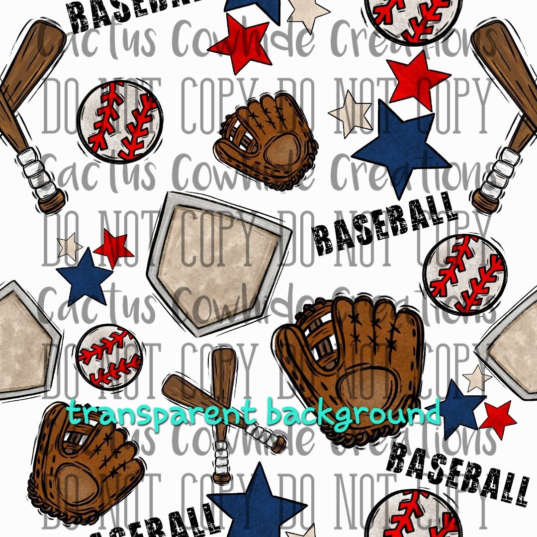 BASEBALL Digital Papers Seamless (commerical Use) - Etsy