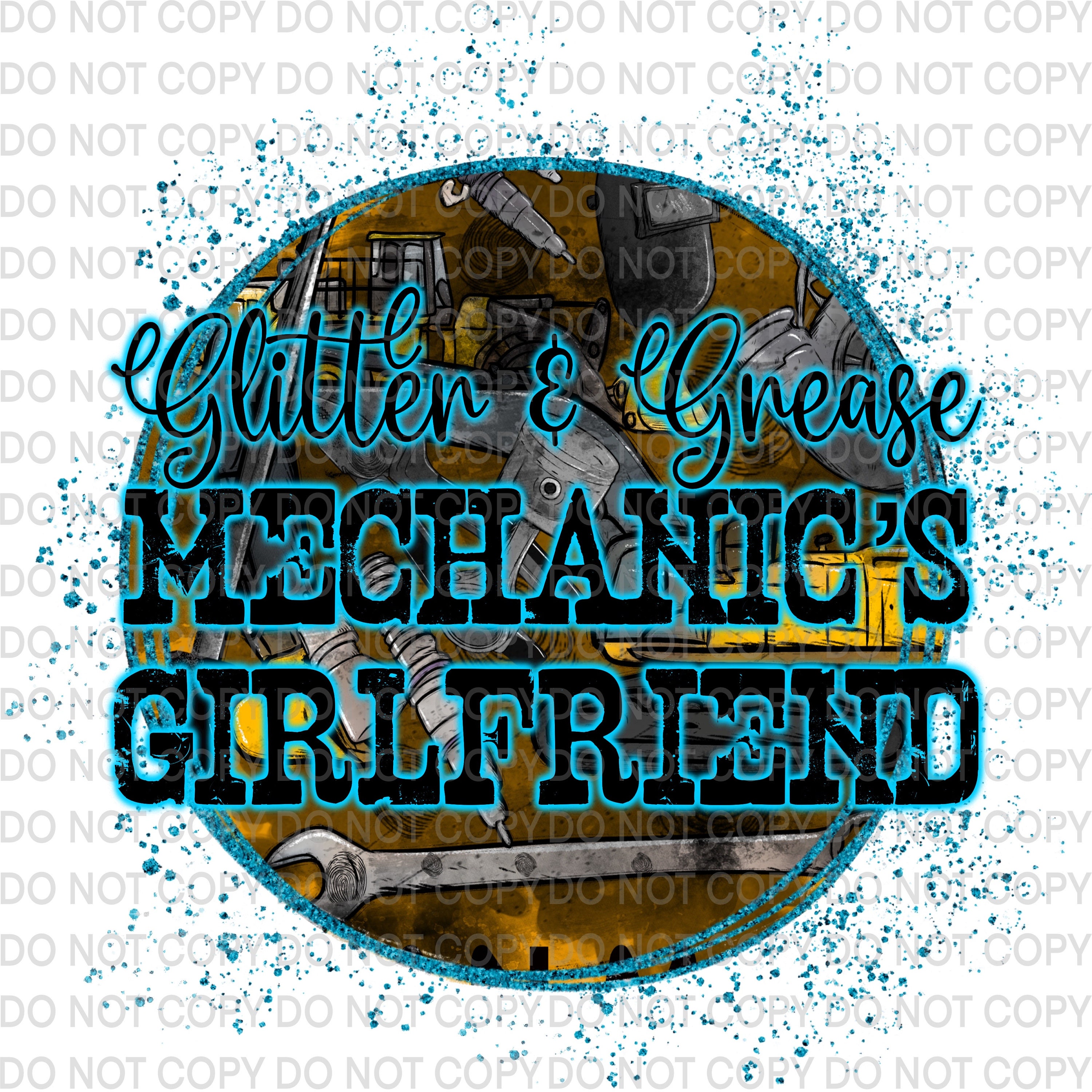Glitter & Grease Mechanic's Girlfriend PNG - Etsy