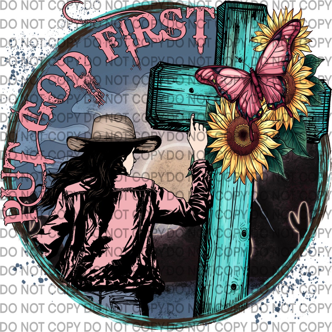Put God First PNG - Etsy