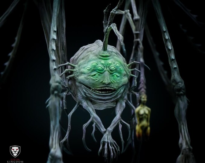 Painted Kingdom Death Monsters Spidicules W/stone Faces and Custom Base ...