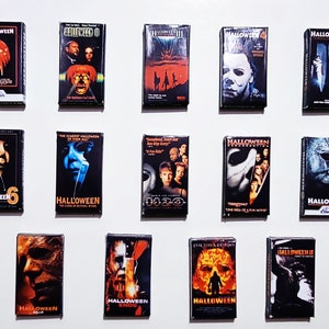VHS Inspired Halloween Mini VHS Box Magnets - Complete Set!! (14) - Etsy