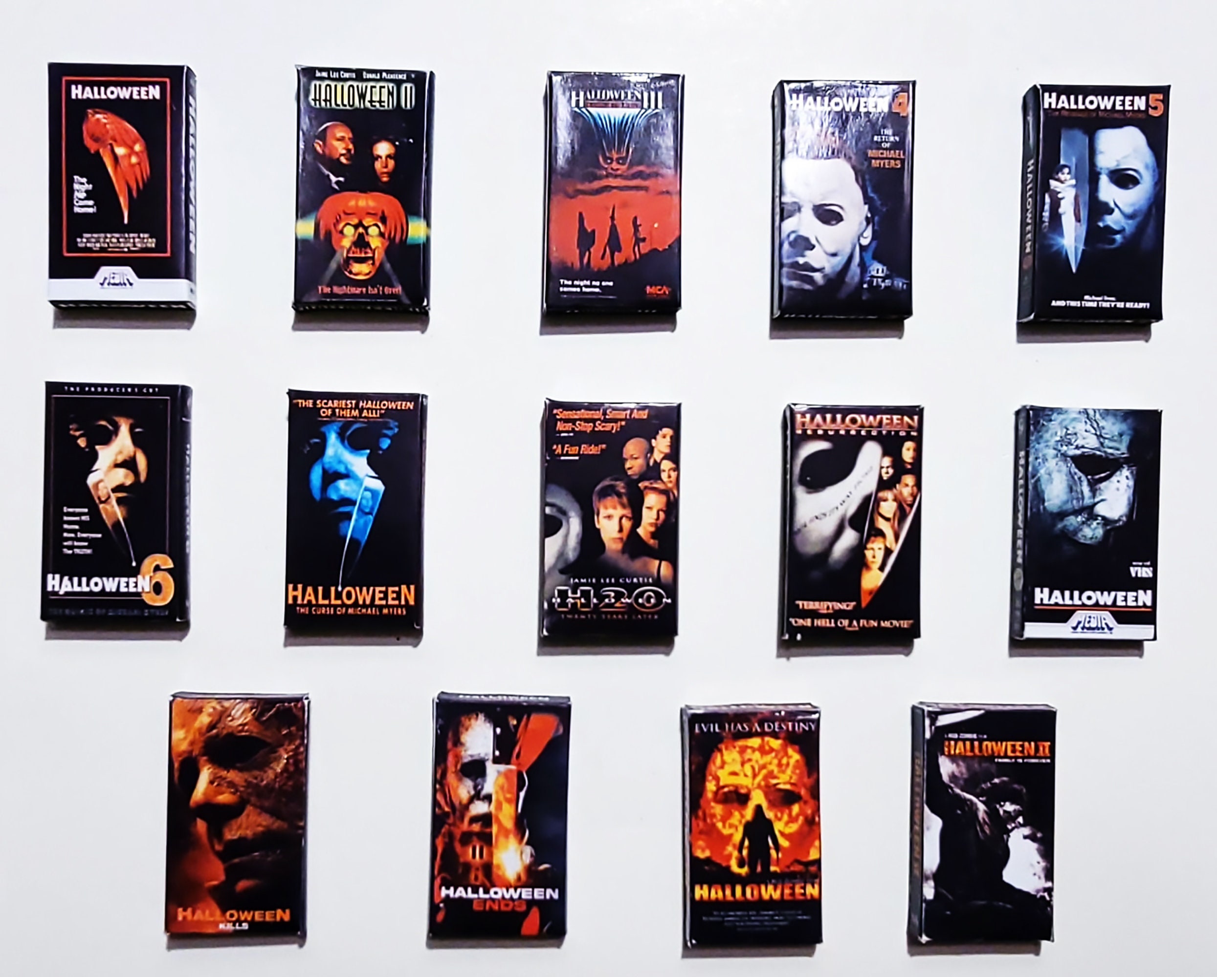 Halloween Mini VHS Box Magnets - Complete Set!! (14) - Etsy