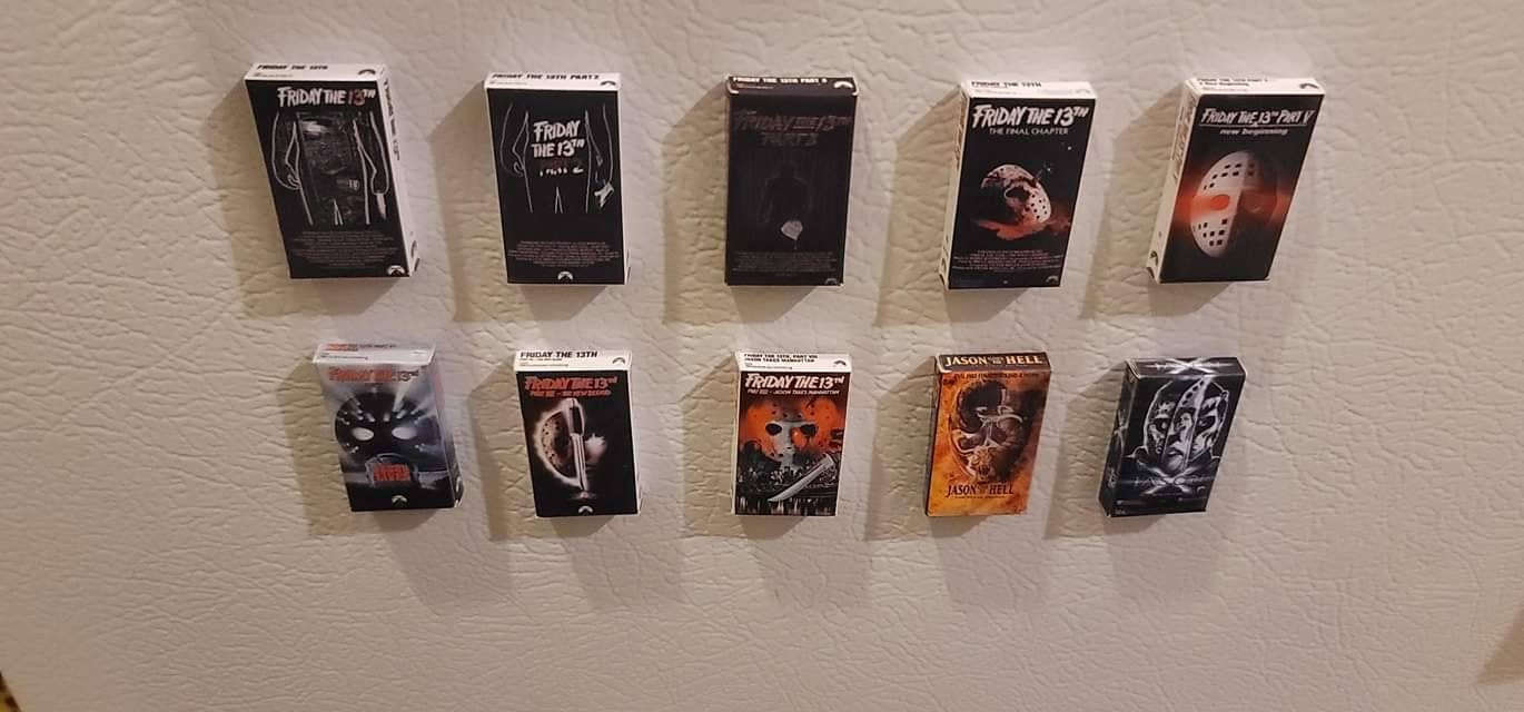 VHS Inspired Friday the 13th Mini VHS Box Magnets - Complete Set!! - Etsy