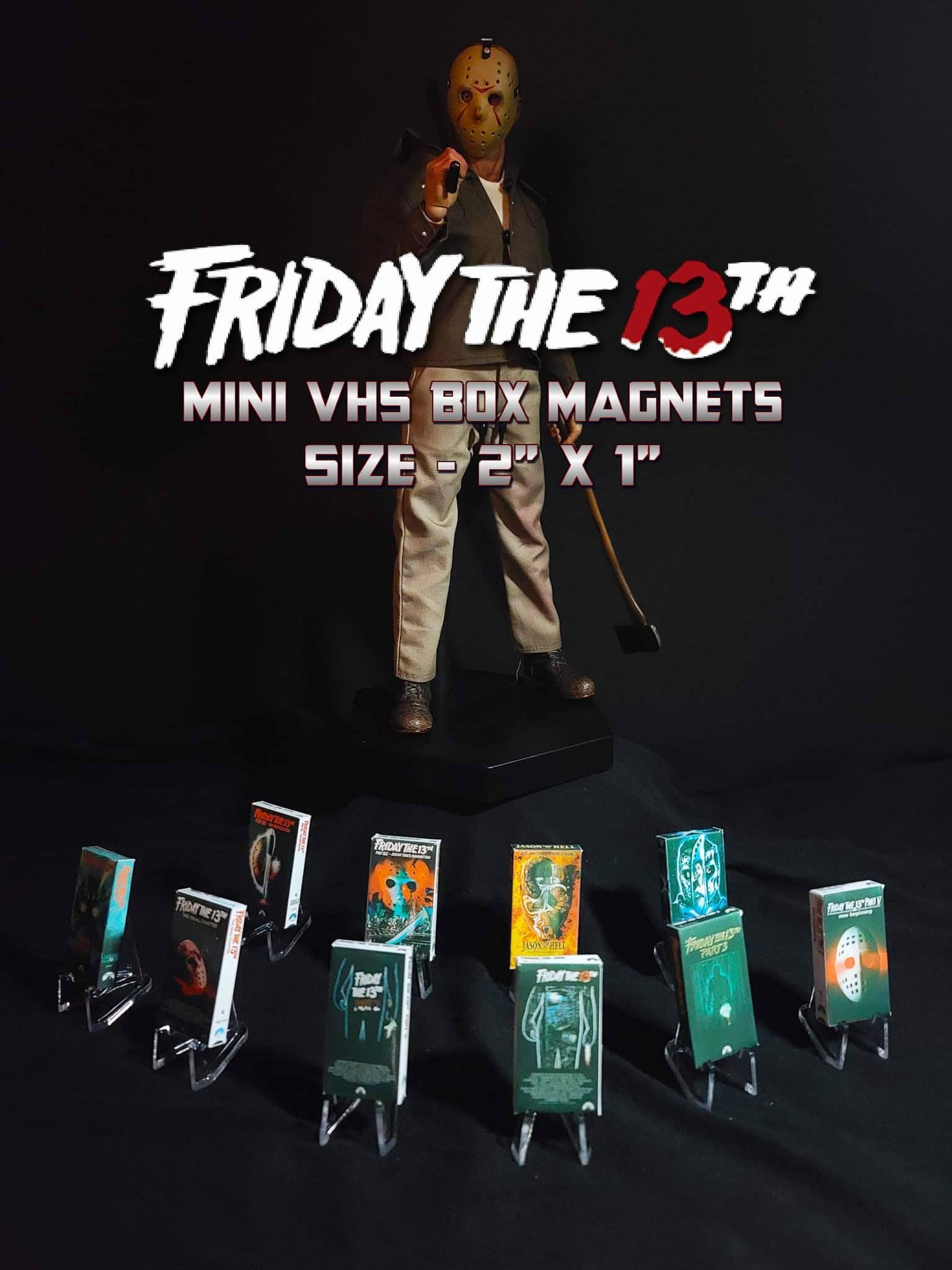 VHS Inspired Friday the 13th Mini VHS Box Magnets - Complete Set!! - Etsy