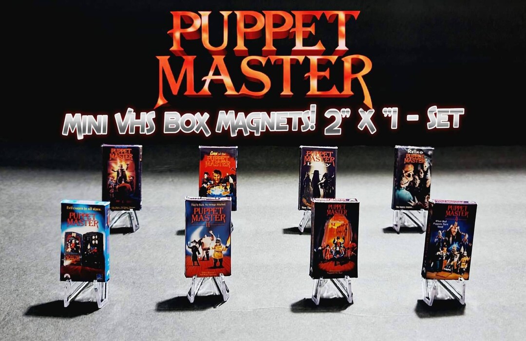 Puppet Master Mini VHS Box Magnets - Complete Set!! Sale!! - Etsy