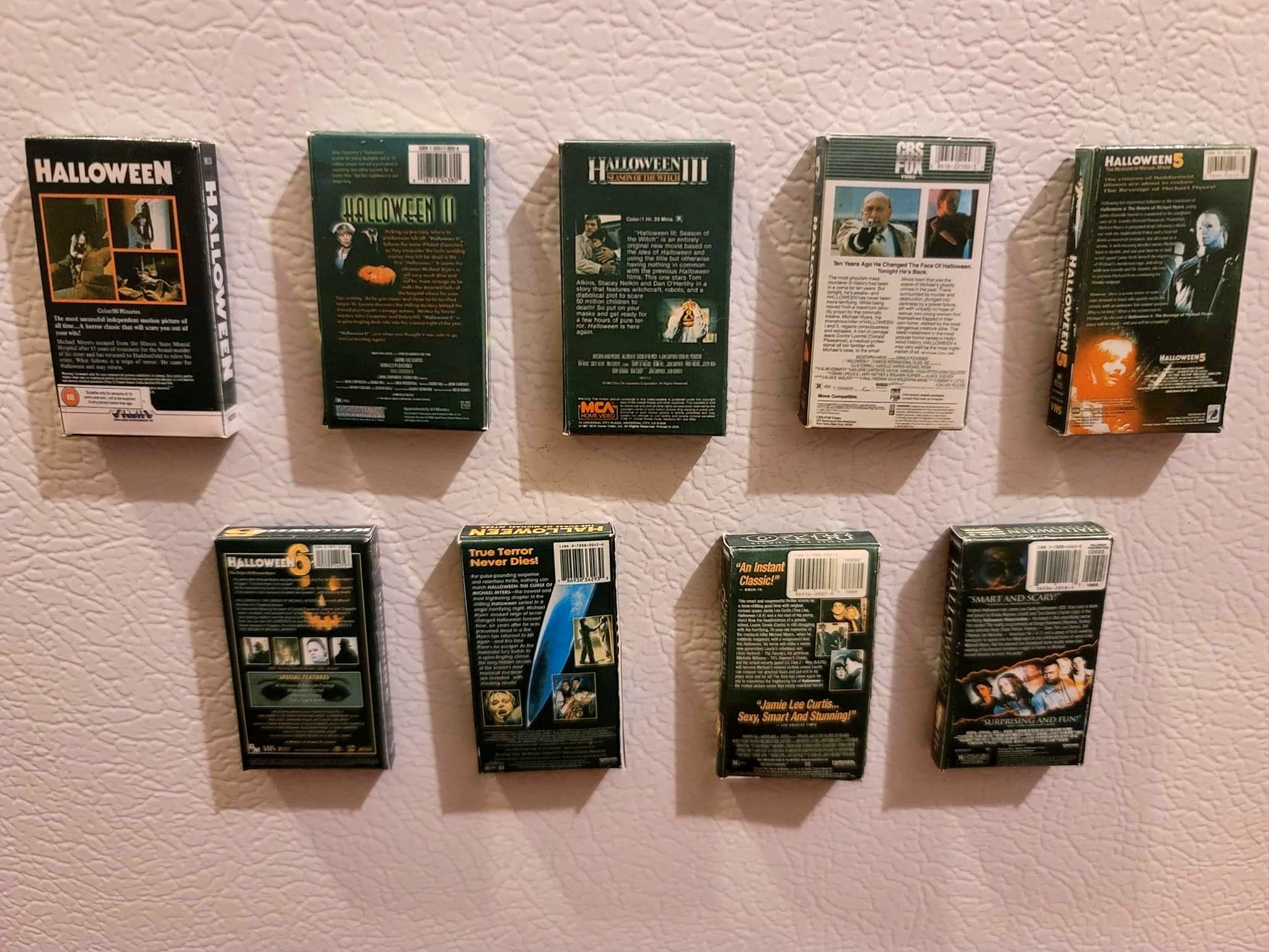 Halloween Mini VHS Box Magnets - Complete Set!! (14) - Etsy