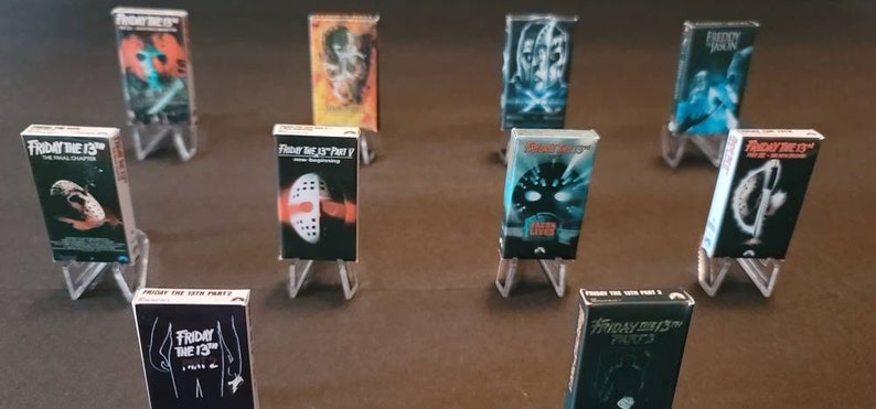 VHS Inspired Friday the 13th Mini VHS Box Magnets - Complete Set!! - Etsy
