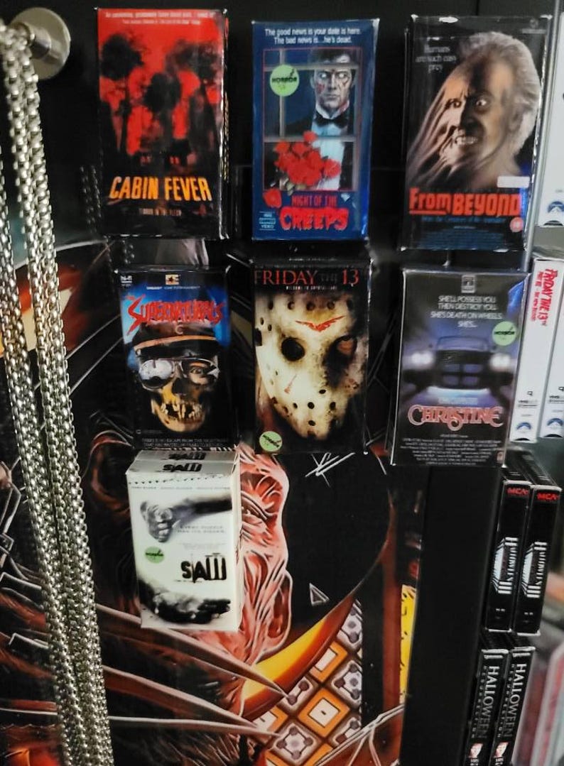 Horror VHS Box Magnets - A Thru L - Etsy