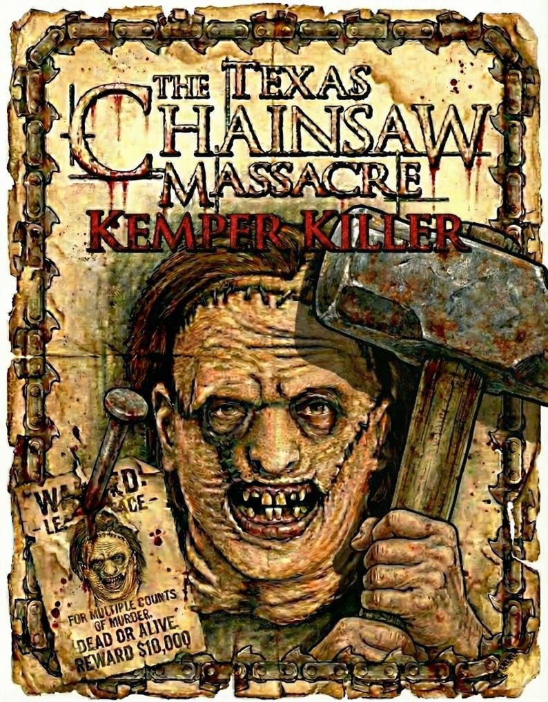 Texas Chainsaw Massacre - 11 X 14 Metal Poster - Etsy