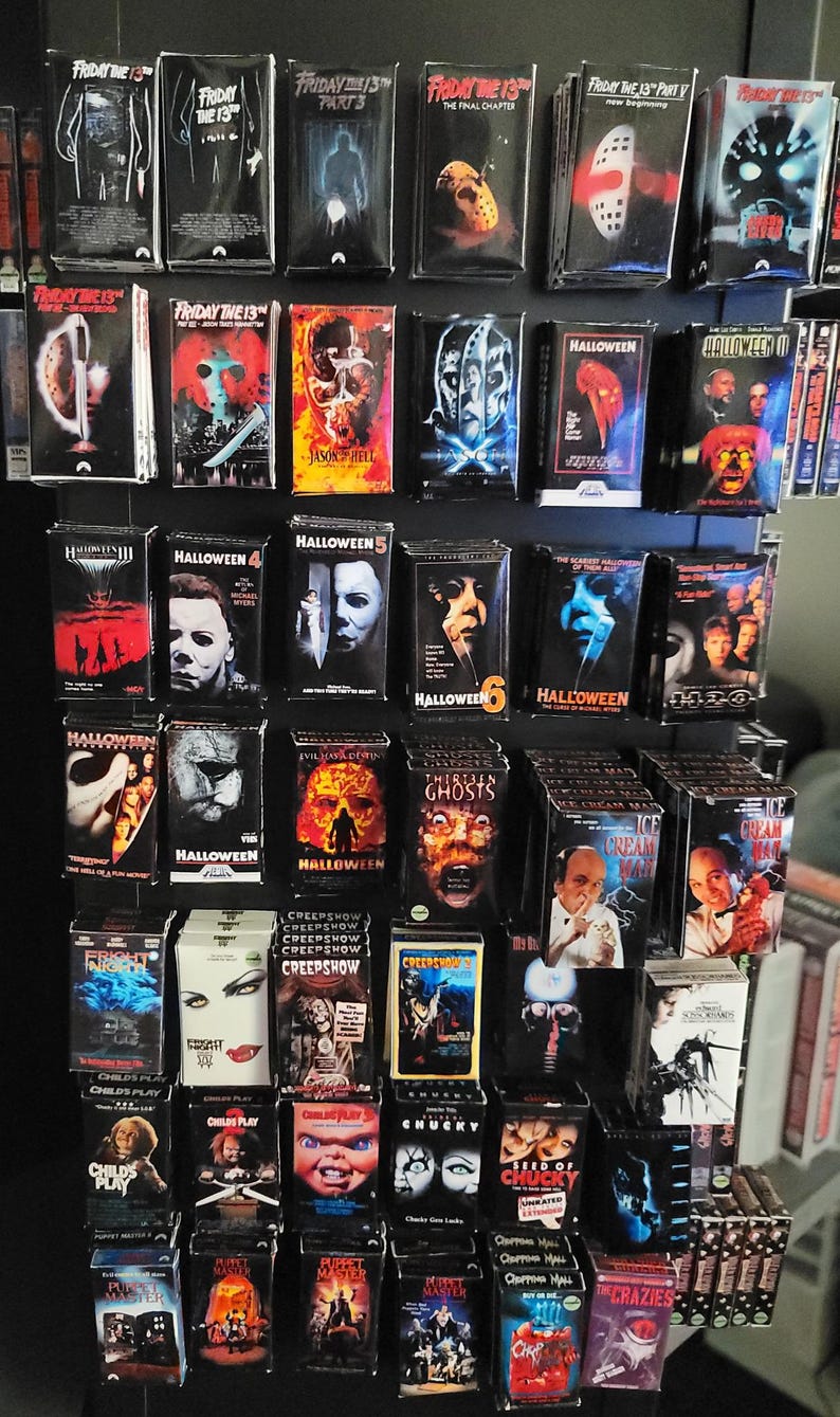 Horror VHS Box Magnets - L Thru T - Etsy