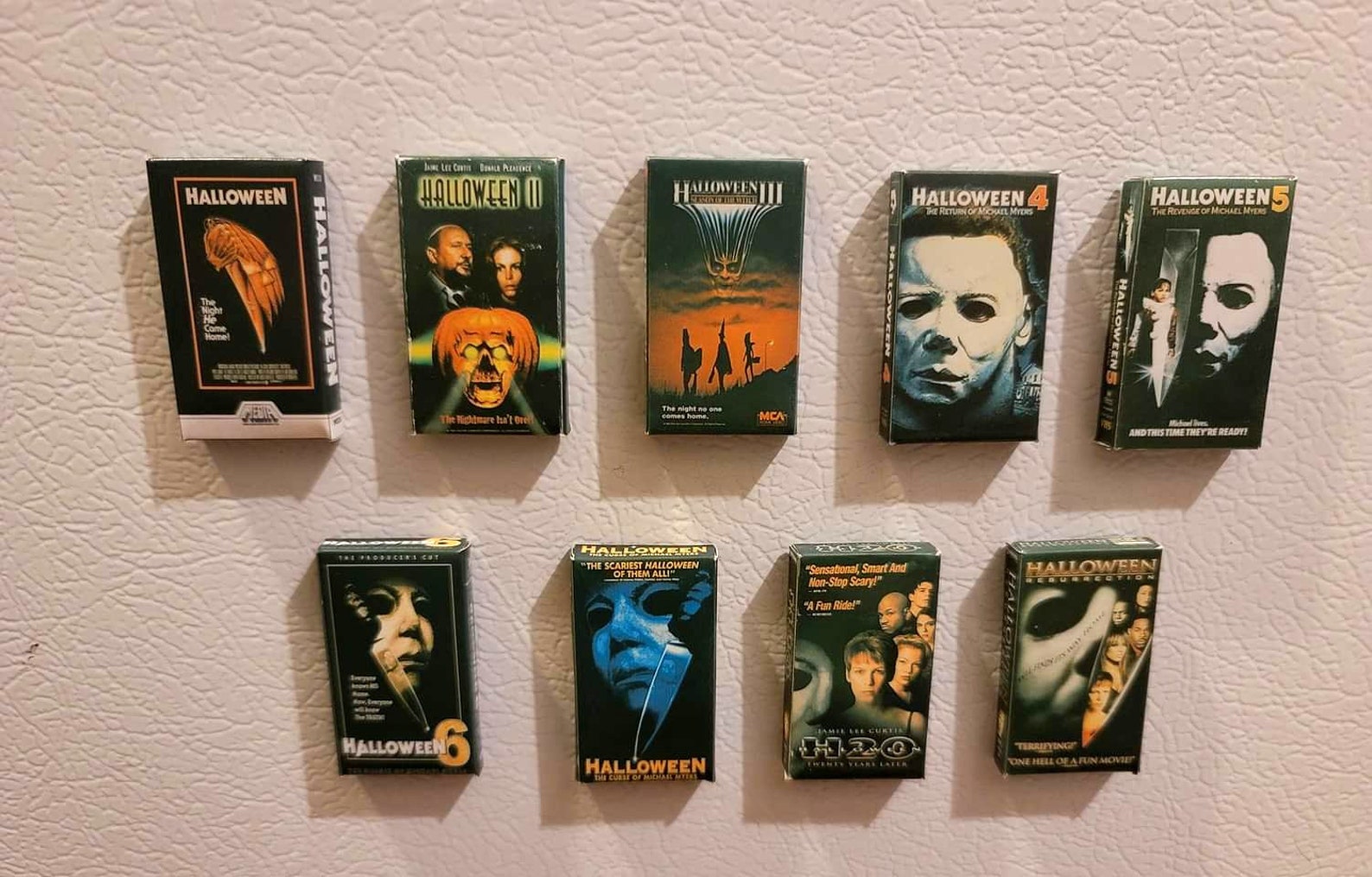 VHS Inspired Halloween Mini VHS Box Magnets - Complete Set!! (14) - Etsy