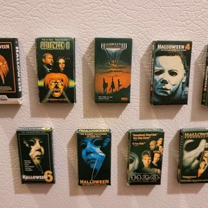 VHS Inspired Halloween Mini VHS Box Magnets - Complete Set!! (14) - Etsy