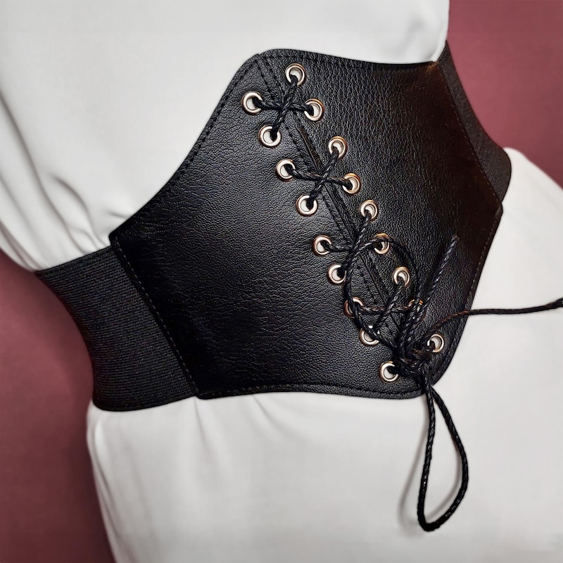 Black Lace Women Belt - Etsy UK