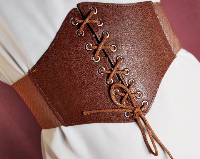Leather Warrior Maiden Bustier, Corset, Over the Bust, Demi Cup Style ...