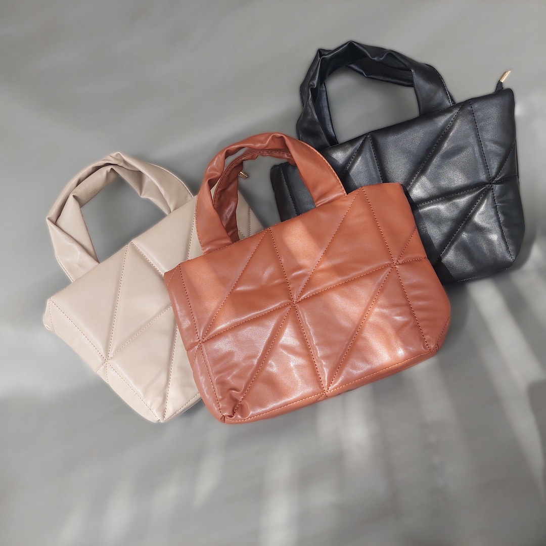 Pure Color Soft Leather Woman Bag/ Soft Hand Bag / Handbag Gift for Her ...