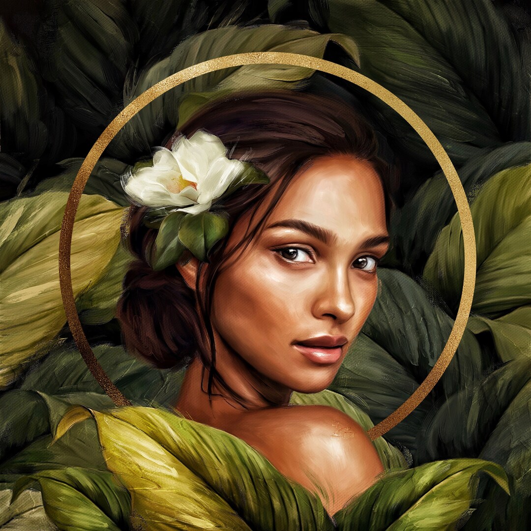 Custom Fashion Portrait Hand Drawn Portrait, Commission Digital ...