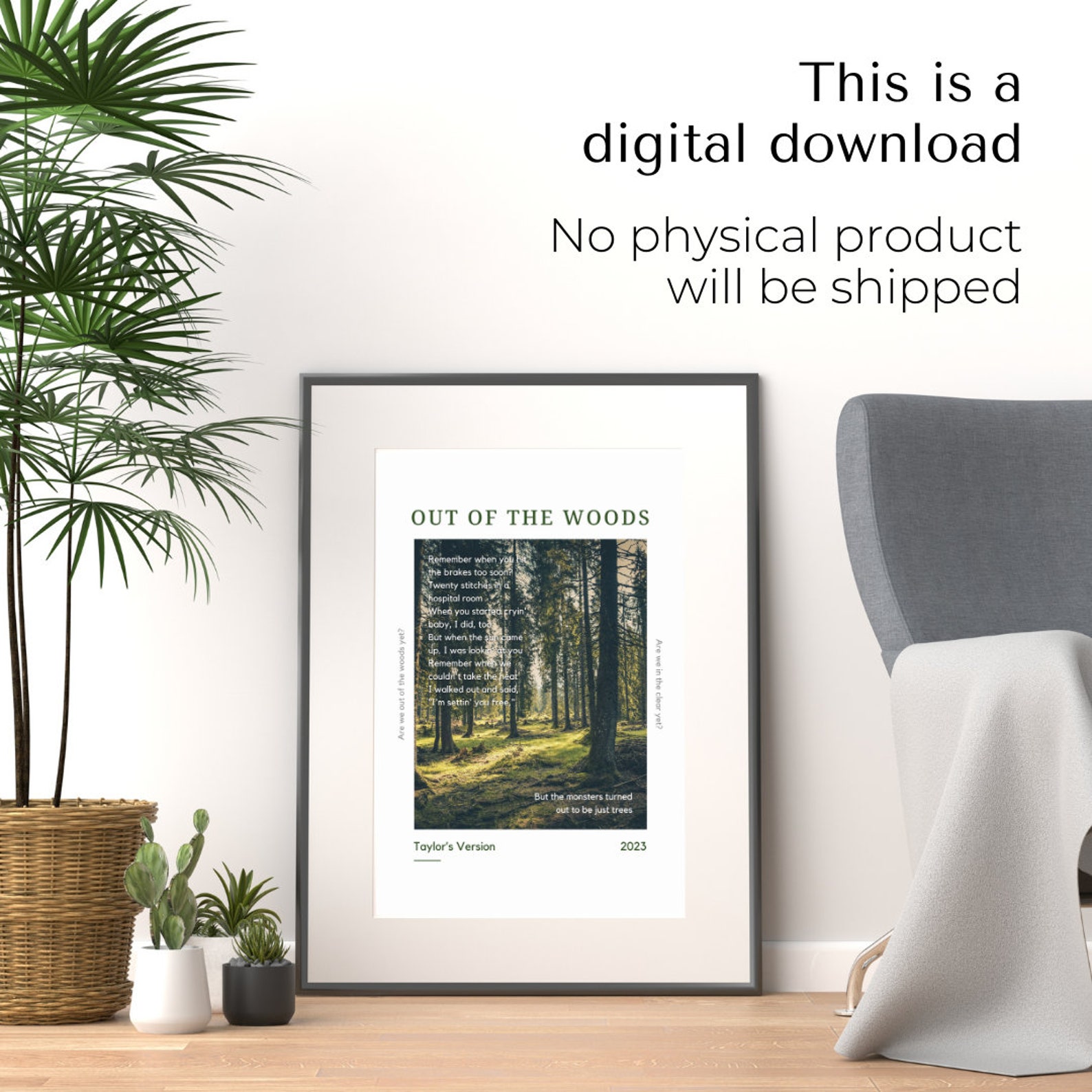 Out of the Woods Taylor Swift Poster Digital Download Taylor Swift ...