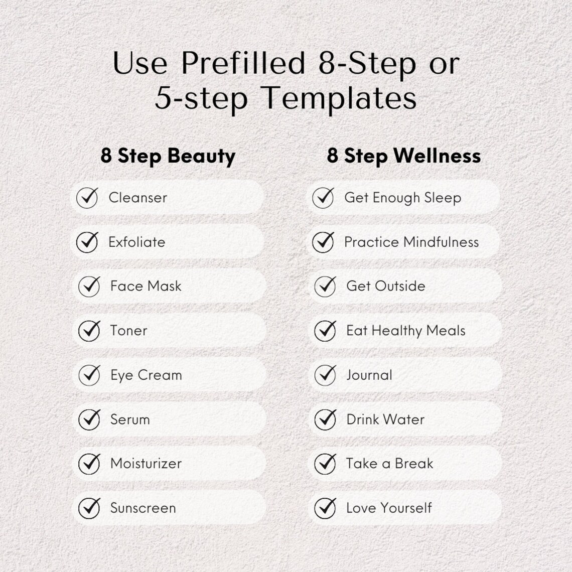 Monthly Self-care Tracker Bundle Beauty, Wellness Digital Download PDF ...